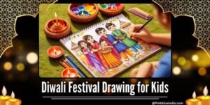 Easy Diwali Festival Drawing for Baby and Kids