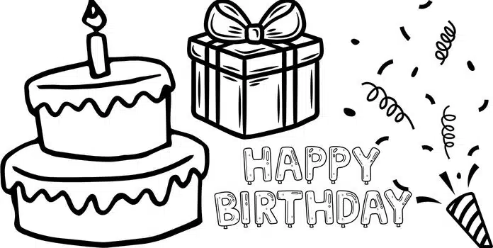 Birthday Party Drawing Ideas for Kids Vector Images