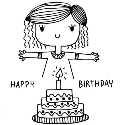 Birthday Party Drawing Ideas for Kids Vector Images