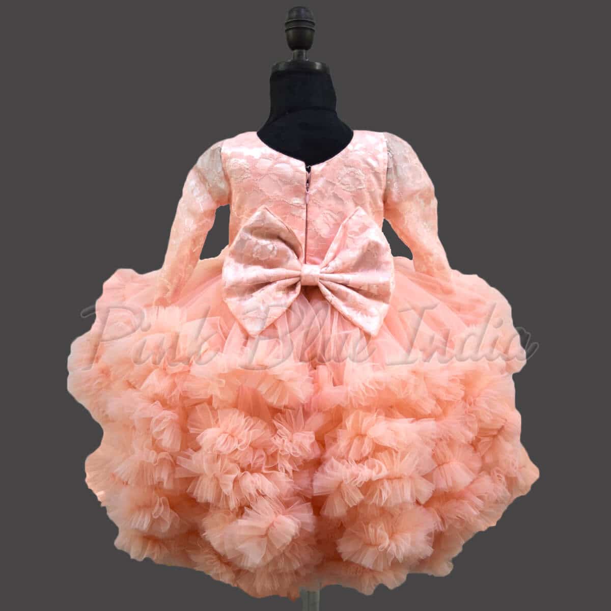 Buy Layered Ruffle Long Birthday Dress Gown Online