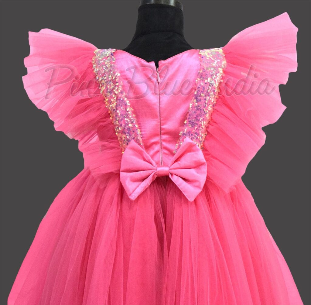 Bubblegum Pink Girls Birthday Party Dress