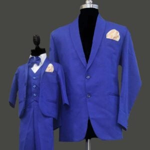 Dad and Son Matching Royal Blue Outfits